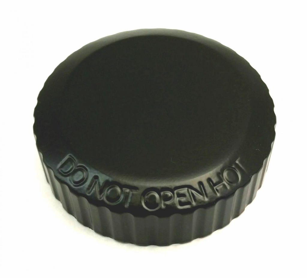 Coolant Reservoir Cap Cover Aluminum Satin Black | Roto-fab